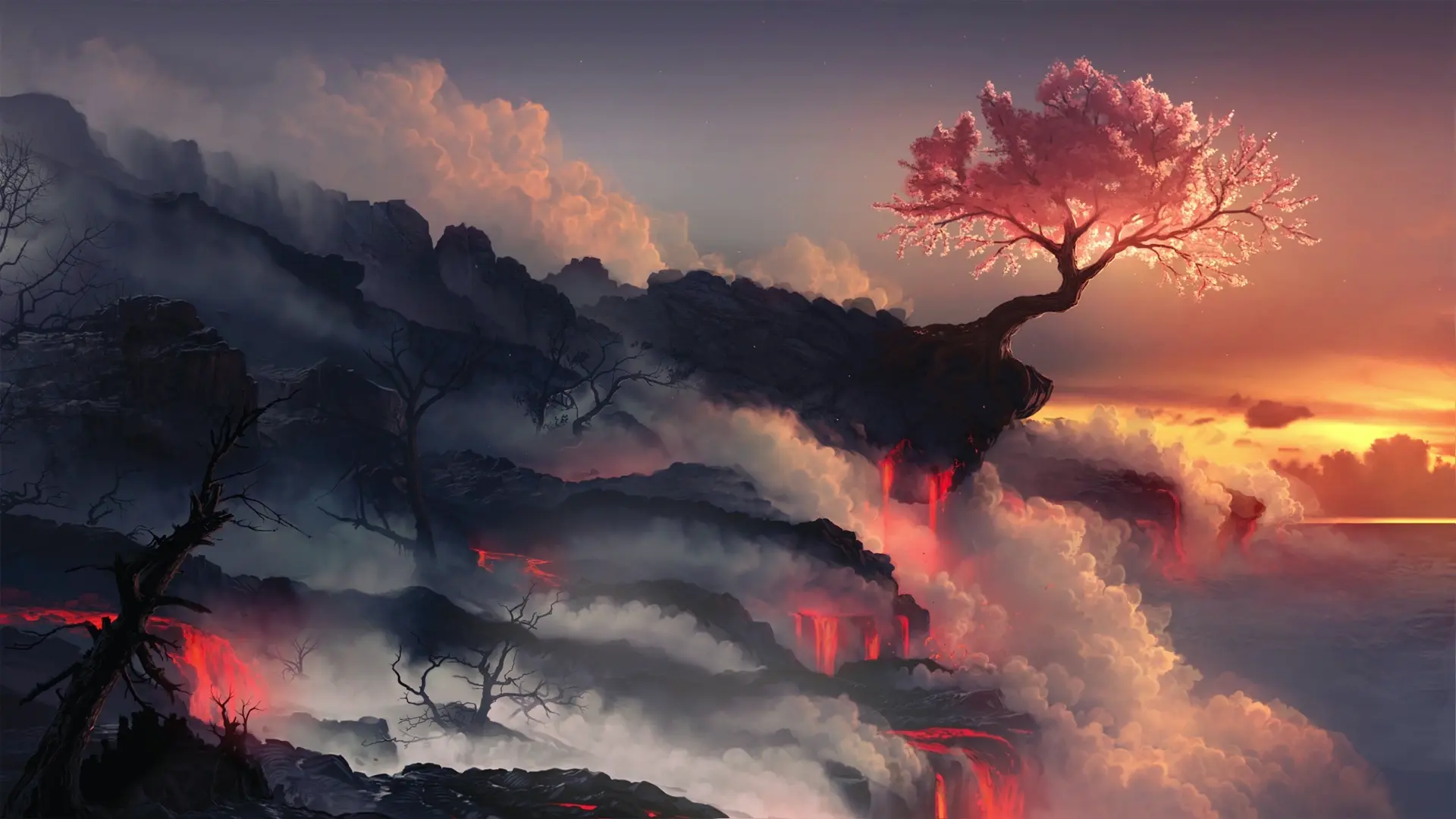 Molten Blossom Live Wallpaper for Mac & Windows